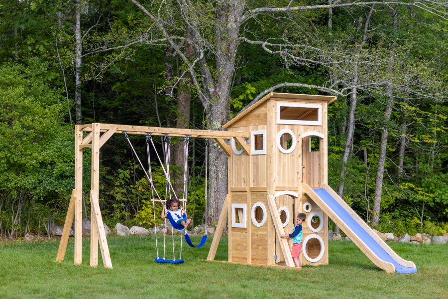 Playset Space Requirements - How big does my yard need to be ...
