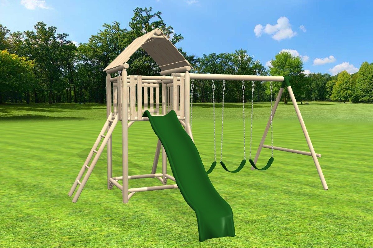 Rustic Wooden Swing Set, Jungle Gym, Play Set | CedarWorks Playsets