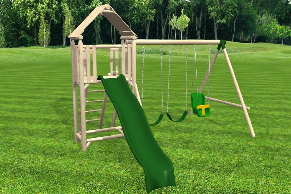 Rustic Wooden Swing Set, Jungle Gym, Play Set | CedarWorks Playsets