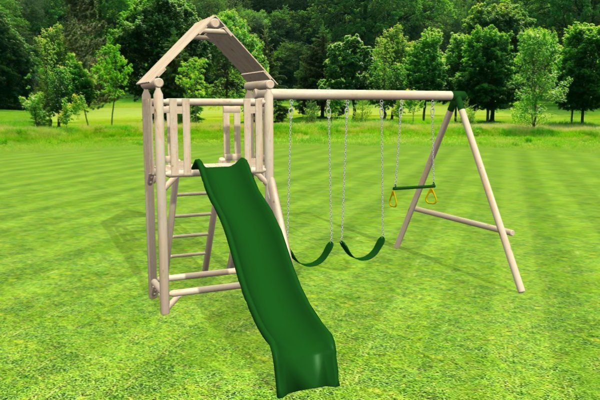 Rustic Wooden Swing Set, Jungle Gym, Play Set | CedarWorks Playsets