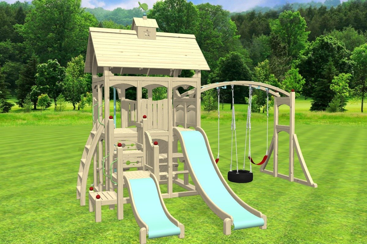 Introduction to Architectural Wood Swing Sets and Playsets | CedarWorks ...