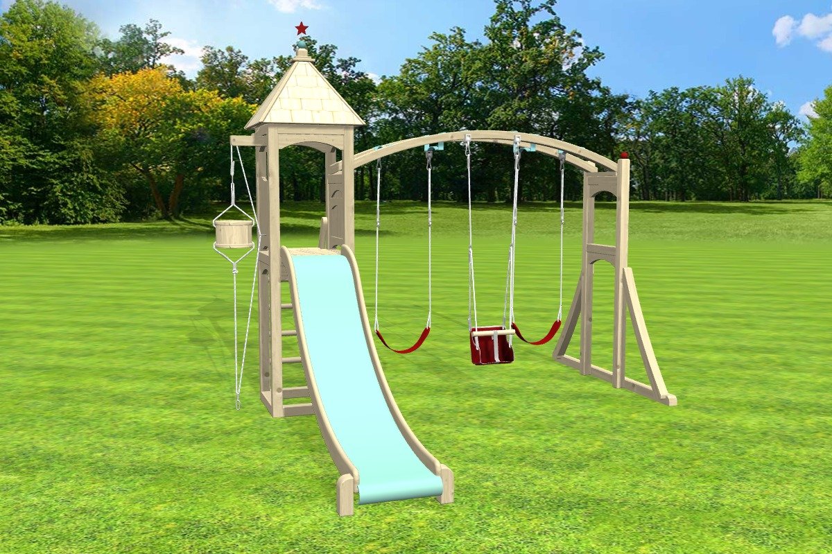 Introduction to Architectural Wood Swing Sets and Playsets | CedarWorks ...