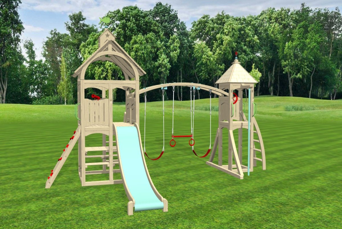 Introduction to Architectural Wood Swing Sets and Playsets | CedarWorks ...