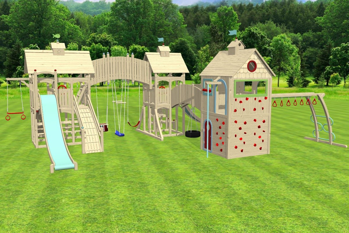 Introduction to Architectural Wood Swing Sets and Playsets | CedarWorks ...