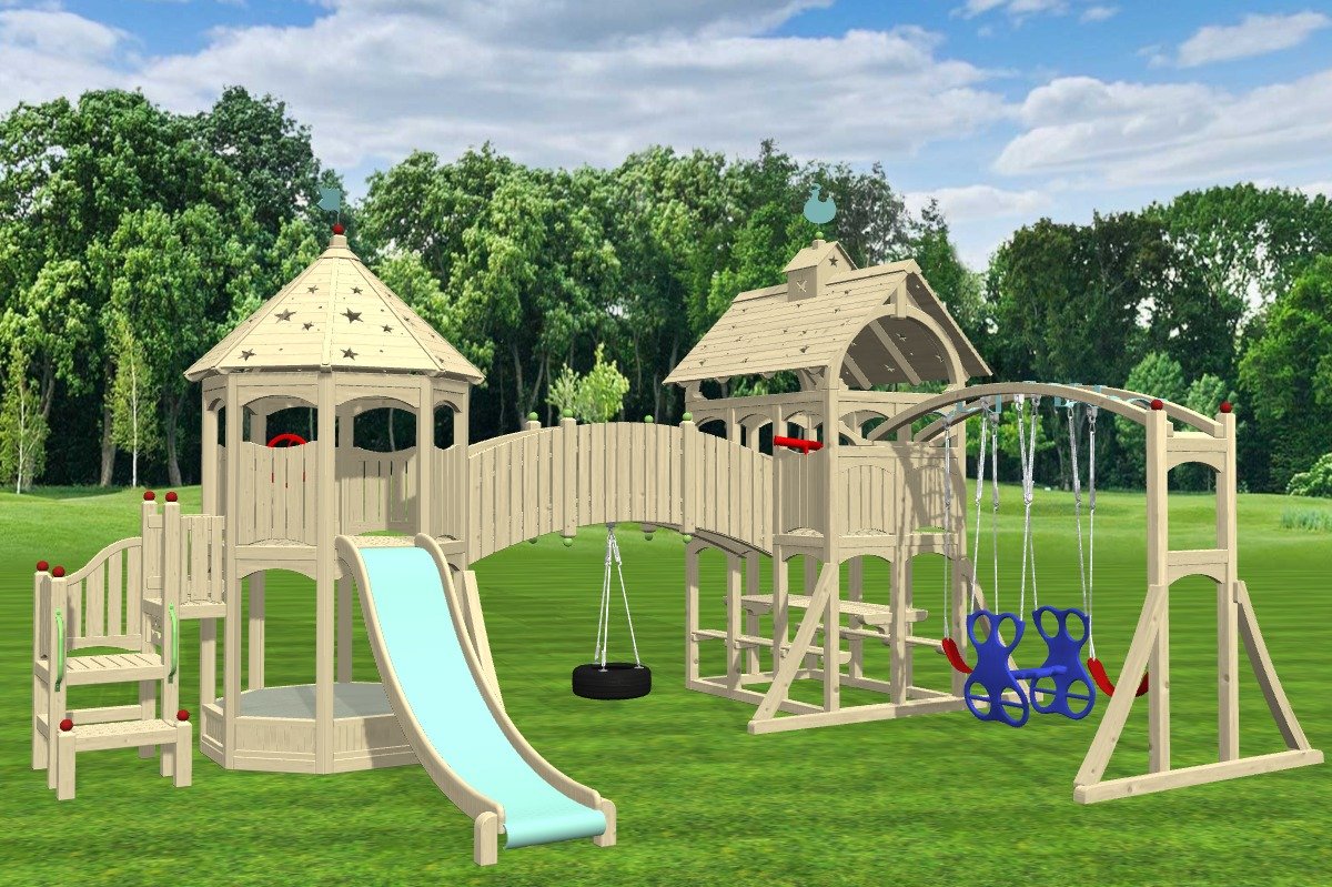 Introduction to Architectural Wood Swing Sets and Playsets | CedarWorks ...