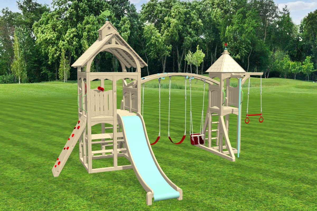 Introduction to Architectural Wood Swing Sets and Playsets | CedarWorks ...