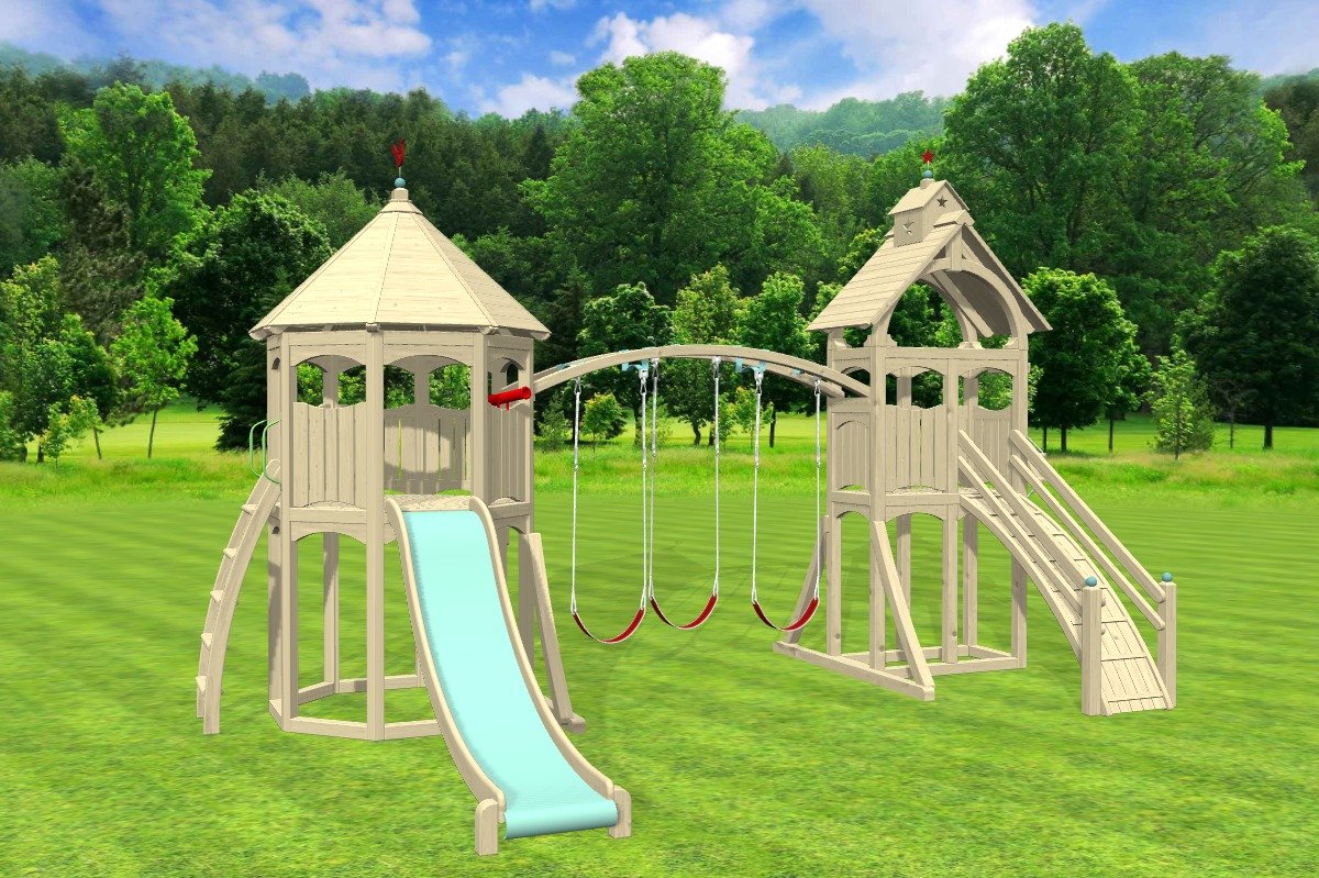Introduction to Architectural Wood Swing Sets and Playsets | CedarWorks ...
