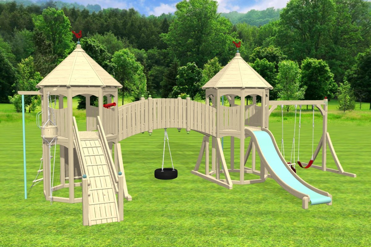 Introduction to Architectural Wood Swing Sets and Playsets | CedarWorks ...