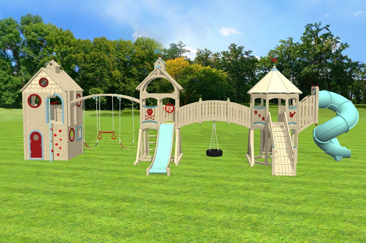 Introduction to Architectural Wood Swing Sets and Playsets | CedarWorks ...