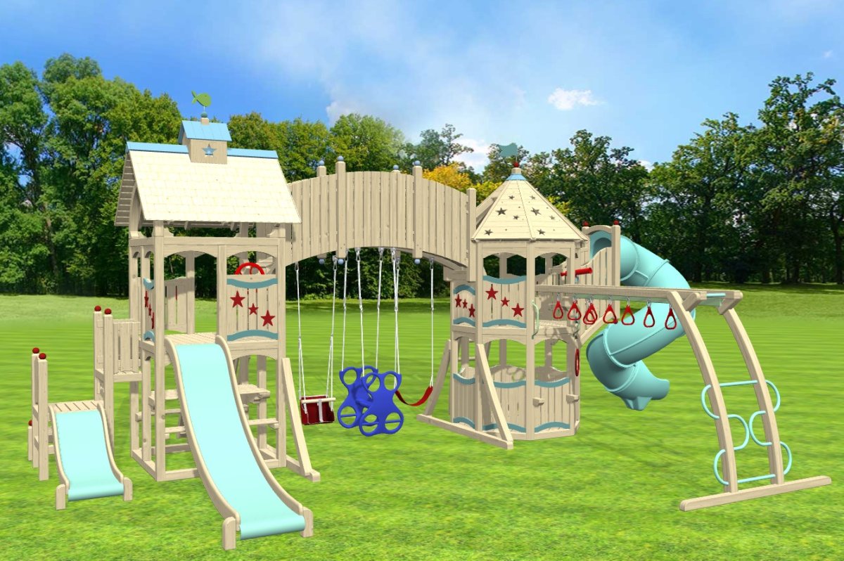 Introduction to Architectural Wood Swing Sets and Playsets | CedarWorks ...
