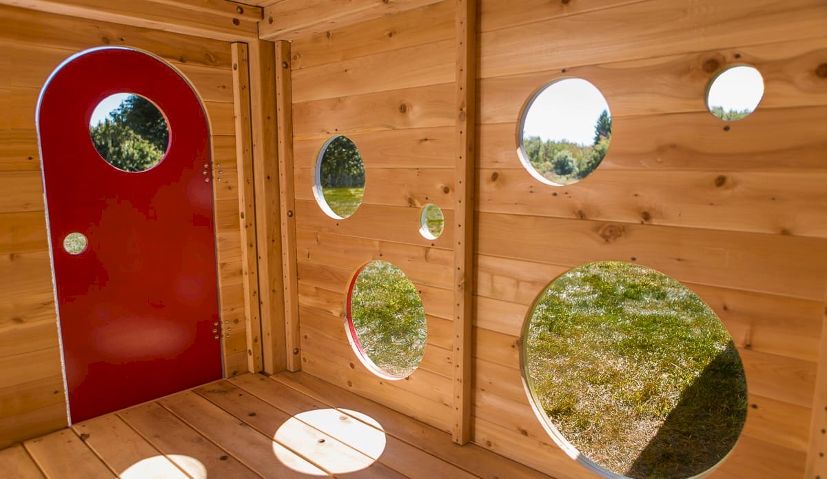 See Inside an Outdoor Playhouse | CedarWorks Playsets