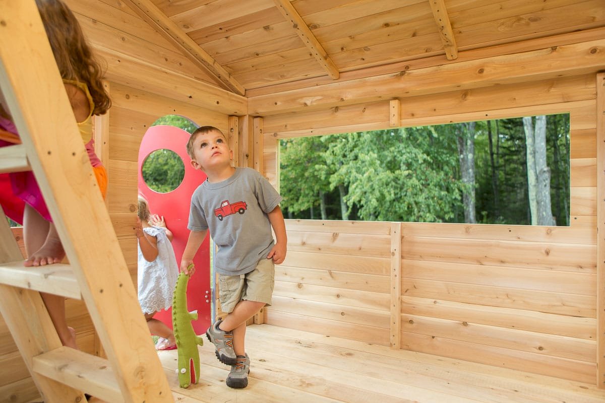 See Inside an Outdoor Playhouse | CedarWorks Playsets