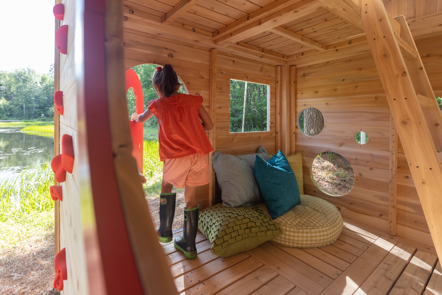 See Inside an Outdoor Playhouse | CedarWorks Playsets