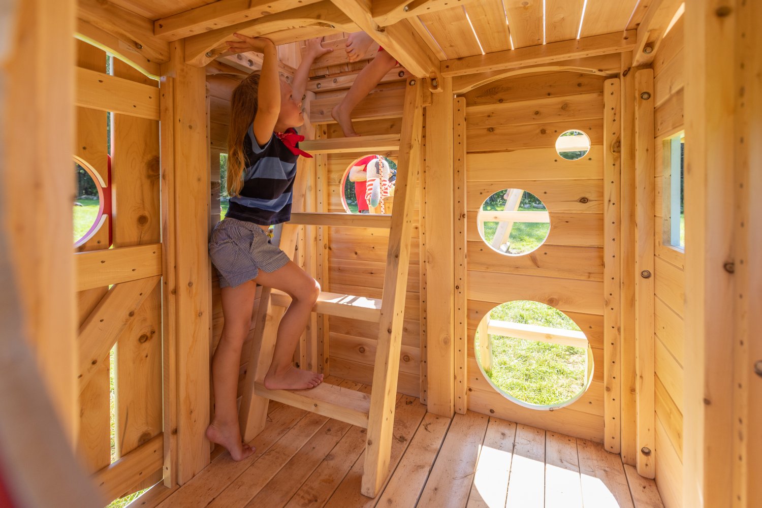 See Inside an Outdoor Playhouse | CedarWorks Playsets