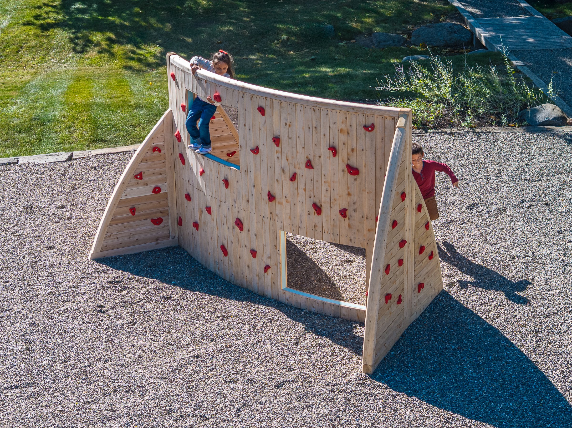 Curved Climber 1493 | CedarWorks Playsets