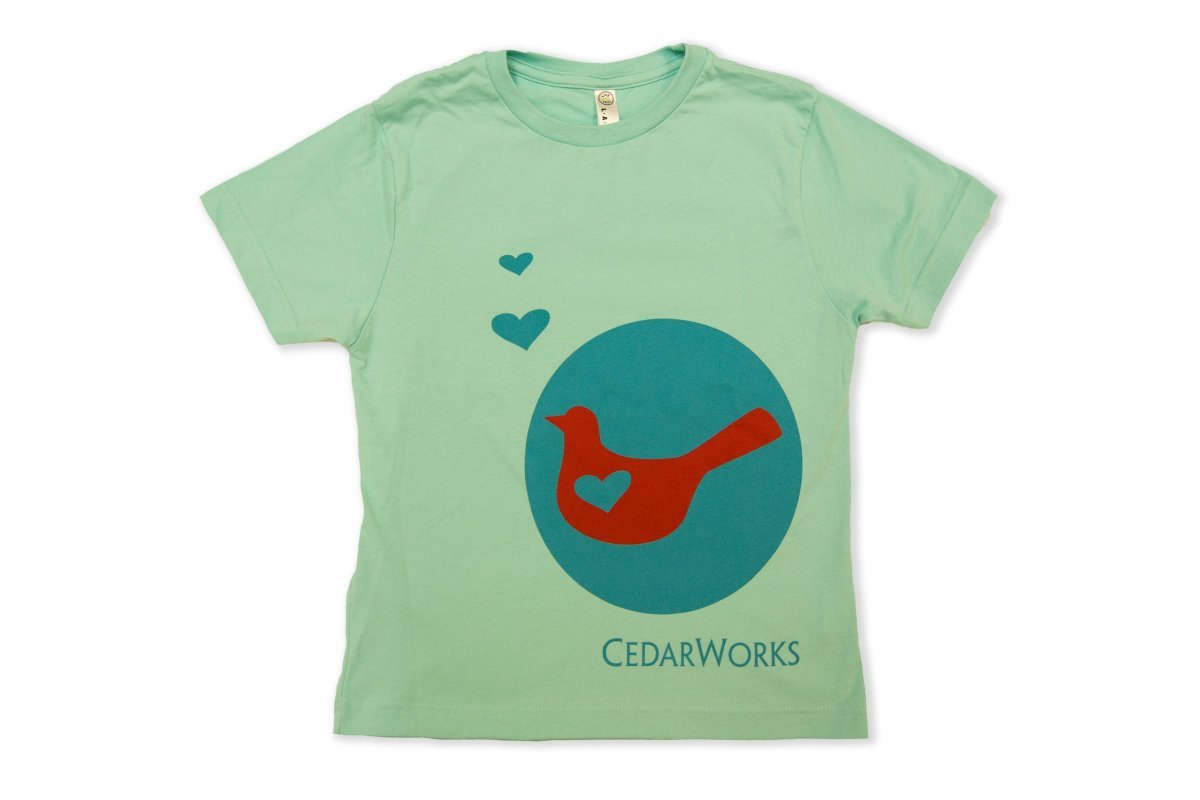 T-Shirt, Blue Bird (Youth Extra Small) | CedarWorks Playsets