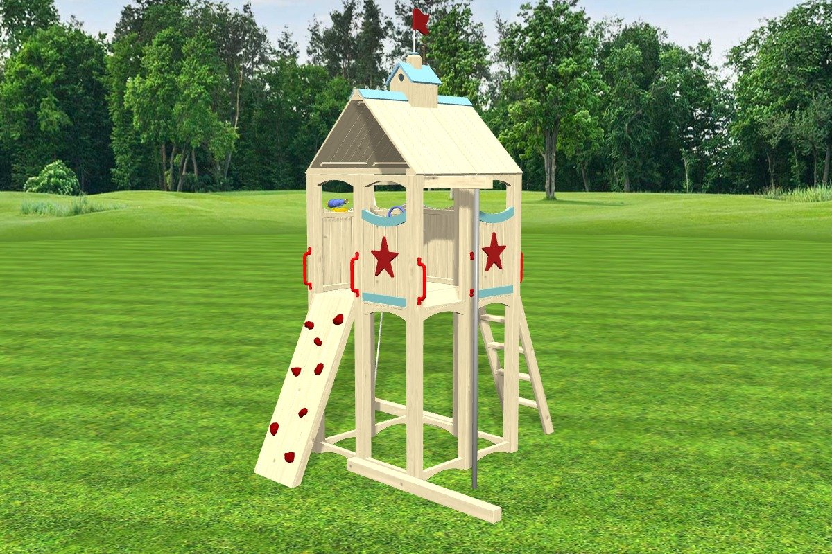 Classic 1074 | CedarWorks Playsets